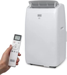 black+decker 14,000 btu portable air conditioner with heat, white