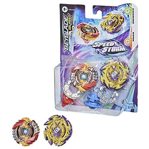 BEYBLADE Burst Surge Speedstorm Spear Valtryek V6 and Regulus R6 Spinning Top Dual Pack -- 2 Battling Game Top Toy for Kids Ages 8 and Up