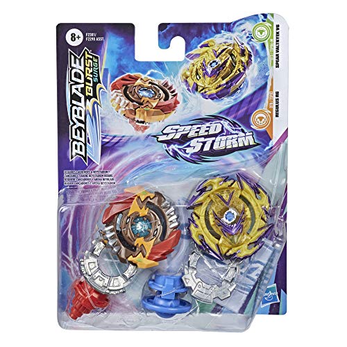 BEYBLADE Burst Surge Speedstorm Spear Valtryek V6 and Regulus R6 Spinning Top Dual Pack -- 2 Battling Game Top Toy for Kids Ages 8 and Up