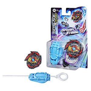 BEYBLADE Burst Surge Speedstorm Demise Devolos D6 Spinning Top Starter Pack – Balance Type Battling Game Top with Launcher, Toy for Kids