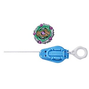 beyblade burst surge speedstorm curse devolos d6 spinning top starter pack – balance type battling game top with launcher, toy for kids