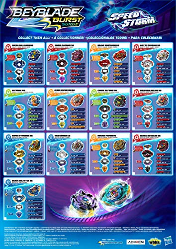 Beyblade Burst Surge Speedstorm Super Satomb S6 Spinning Top Single Pack -- Balance Type Battling Game Top, Toy for Kids Ages 8 and Up