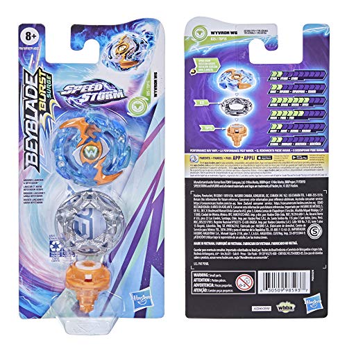 BEYBLADE Burst Surge Speedstorm Wyvron W6 Spinning Top Single Pack -- Defense Type Battling Game Top, Toy for Kids Ages 8 and Up