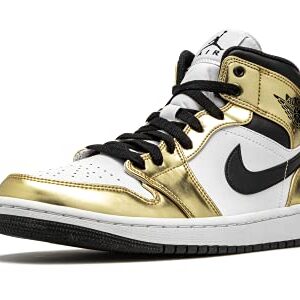 Jordan Air 1 Mid Se Metallic Gold/Black-White Mens Dc1419 700 - Size 10