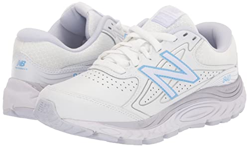 New Balance Women's 840 V3 Walking Shoe, White/Silent Grey, 8.5 X-Wide