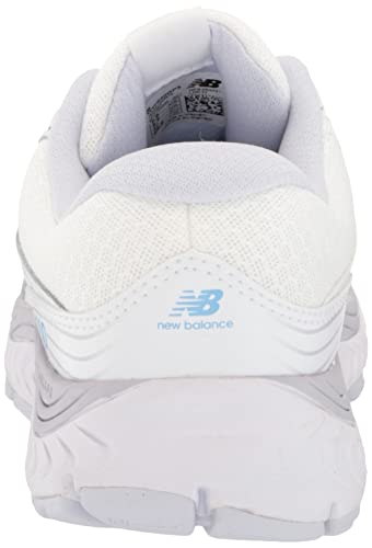 New Balance Women's 840 V3 Walking Shoe, White/Silent Grey, 8.5 X-Wide