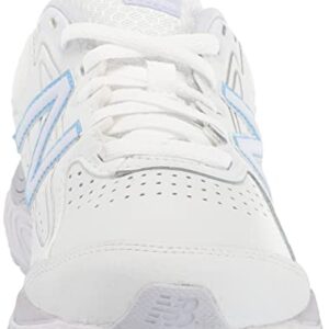 New Balance Women's 840 V3 Walking Shoe, White/Silent Grey, 8.5 X-Wide