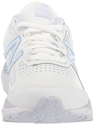 New Balance Women's 840 V3 Walking Shoe, White/Silent Grey, 8.5 X-Wide