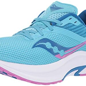 Saucony Women's Axon Road Running Shoe, Blaze/Royal, 10