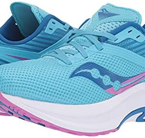 Saucony Women's Axon Road Running Shoe, Blaze/Royal, 10