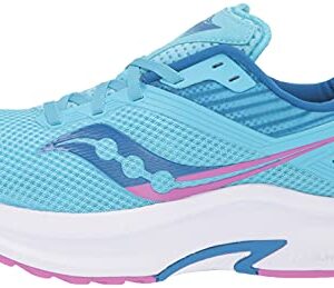 Saucony Women's Axon Road Running Shoe, Blaze/Royal, 10