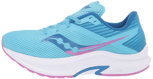 Saucony Women's Axon Road Running Shoe, Blaze/Royal, 10