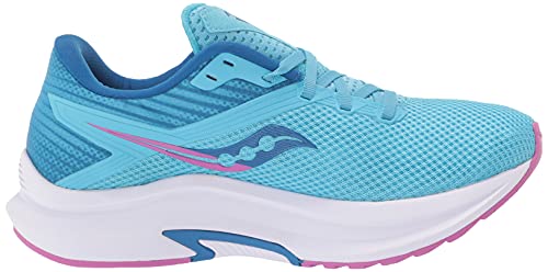 Saucony Women's Axon Road Running Shoe, Blaze/Royal, 10