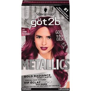 got2b metallics permanent hair color, m85 urban fuchsia