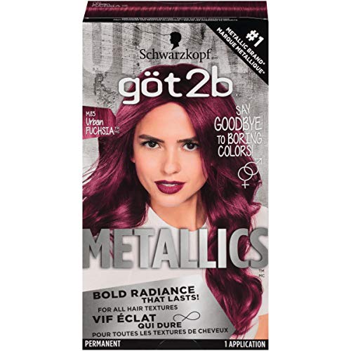 Got2b Metallics Permanent Hair Color, M85 Urban Fuchsia