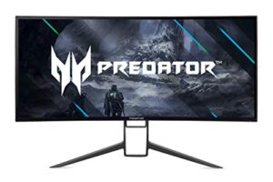 acer predator x34 gsbmiipphuzx 1900r curved 34" ultrawide qhd 3440 x 1440 gaming monitor | nvidia g-sync | agile splendor ips | up to 180hz | dci-p3 98% | displayhdr 400 | 2 x dp, 2 x hdmi, usb type-c