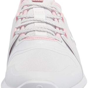 PUMA Women's Ignite Fasten8 Golf Shoe, White Silver-Pink Lady, 7.5