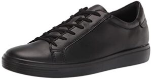 ecco women's soft classic sneaker, black, 9-9.5