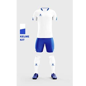 KELME Men Team Soccer Jersey and Shorts, Youth Shirts Soccer Uniform Kit, Adult Indoor Turf Sport Outfit (Dark Blue,Medium)