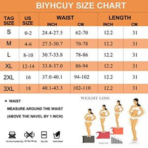 BIYHCUY Women Waist Trainer Belt Tummy Control Workout Waist Cincher Sauna Sweat Girdle Sport Waist Trimmer Slim Belly Band (Small, Black)