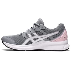 asics women's jolt 3 running shoes, 6.5, sheet rock/pink salt