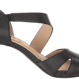 LifeStride Women's Mega Dress Sandal Heeled, Black Patent, 7.5