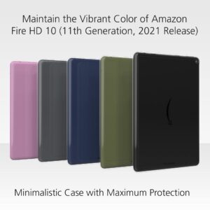 Made for Amazon, Clear Case with Screen Protector for Fire HD 10 (11th Generation, 2021 release) & Fire HD 10 Plus (11th Generation, 2021 release)