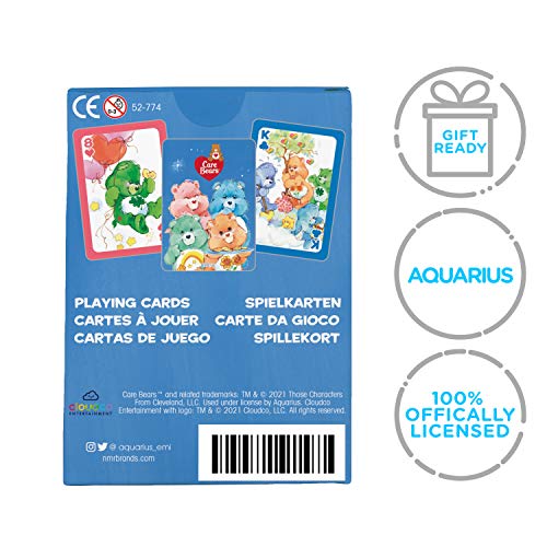 AQUARIUS Care Bears Playing Cards - Care Bears Themed Deck of Cards for Your Favorite Card Games - Officially Licensed Care Bears Merchandise & Collectibles