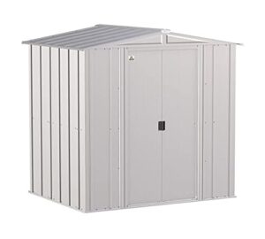 arrow shed classic 6' x 5' outdoor padlockable steel storage shed building