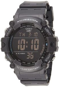 casio illuminator 10-year battery men's watch ae1500wh-8bv