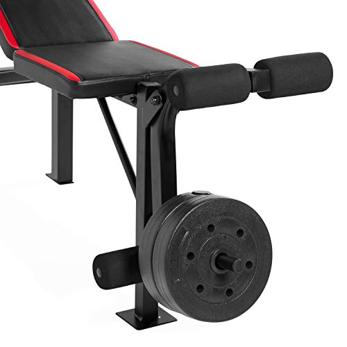 CAP Strength Standard Bench with 100 lb Weight Set, Leg Developer