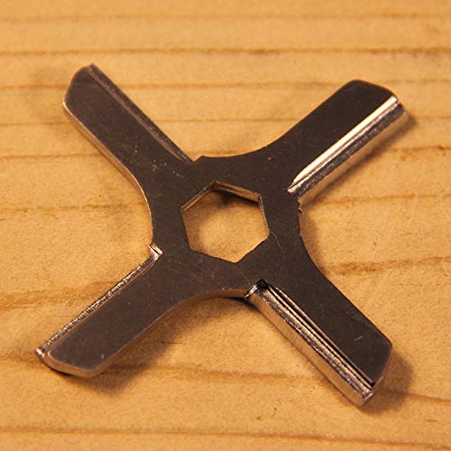 ADUCI 1pc Meat Grinder Knife Stainless Steel Blade Spare Parts Replacement for Moulinex HV3 for KRUPS F402 for Daewoo Kitchen Appliance