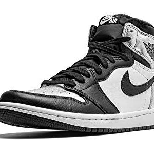 Jordan Womens Air 1 Retro High OG WM CD0461 001 Silver Toe - Size 9.5W