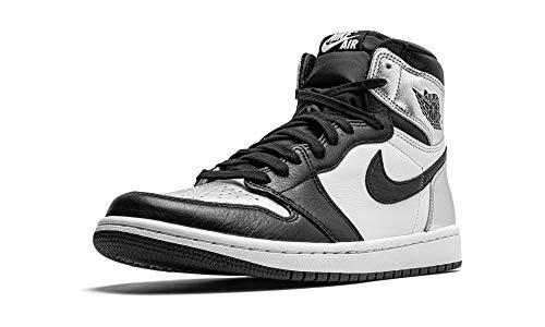 Jordan Womens Air 1 Retro High OG WM CD0461 001 Silver Toe - Size 9.5W