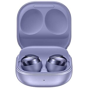 samsung galaxy buds pro, true wireless earbuds w/active noise cancelling (wireless charging case included), phantom violet (international version)