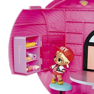 LOL Surprise OMG Glamper Fashion Camper Doll Playset with 55+ Surprises, Fully-Furnished with Light Up Pool, Water Slide, Bunk Beds, Cafe, BBQ Grill, DJ Booth - Gift Toy for Girls Ages 4 5 6 7+ Years