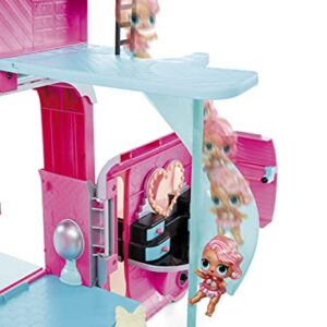 LOL Surprise OMG Glamper Fashion Camper Doll Playset with 55+ Surprises, Fully-Furnished with Light Up Pool, Water Slide, Bunk Beds, Cafe, BBQ Grill, DJ Booth - Gift Toy for Girls Ages 4 5 6 7+ Years