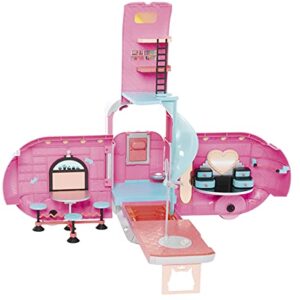 LOL Surprise OMG Glamper Fashion Camper Doll Playset with 55+ Surprises, Fully-Furnished with Light Up Pool, Water Slide, Bunk Beds, Cafe, BBQ Grill, DJ Booth - Gift Toy for Girls Ages 4 5 6 7+ Years