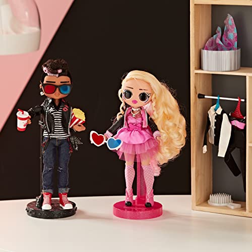 L.O.L. Surprise! OMG Movie Magic Fashion Dolls 2-Pack Tough Dude and Pink Chick with 25 Surprises Including 4 Fashion Looks, 3D Glasses, Accessories and Reusable Playset - Great Gift for Ages 4+