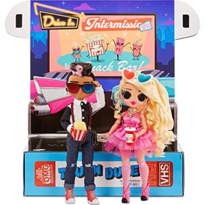 L.O.L. Surprise! OMG Movie Magic Fashion Dolls 2-Pack Tough Dude and Pink Chick with 25 Surprises Including 4 Fashion Looks, 3D Glasses, Accessories and Reusable Playset - Great Gift for Ages 4+