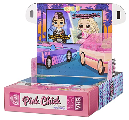 L.O.L. Surprise! OMG Movie Magic Fashion Dolls 2-Pack Tough Dude and Pink Chick with 25 Surprises Including 4 Fashion Looks, 3D Glasses, Accessories and Reusable Playset - Great Gift for Ages 4+