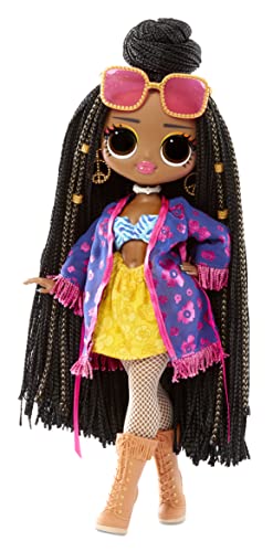 LOL Surprise OMG World Travel Sunset Fashion Doll with 15 Surprises Including Outfit, Travel Accessories and Reusable Playset – Great Gift for Girls Ages 4+