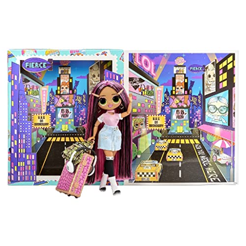 LOL Surprise OMG World Travel™ City Babe Fashion Doll with 15 Surprises Including Outfit, Travel Accessories and Reusable Playset – Great Gift for Girls Ages 4+