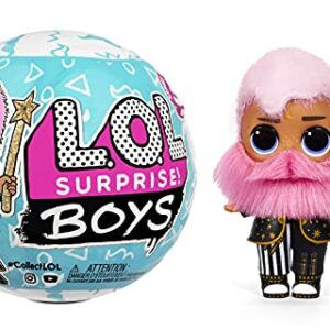 L.O.L. Surprise! Boys Series 5 Collectible Boy Doll with 7 Surprises, Reveal Hidden Flocked Hair, Accessories, Gift for Kids, Toys for Girls Boys Ages 4 5 6 7+ Years Old (Styles May Vary)