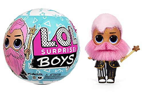 L.O.L. Surprise! Boys Series 5 Collectible Boy Doll with 7 Surprises, Reveal Hidden Flocked Hair, Accessories, Gift for Kids, Toys for Girls Boys Ages 4 5 6 7+ Years Old (Styles May Vary)