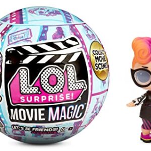 LOL Surprise Movie Magic Dolls with 10 Surprises Including Limited Edition Doll, Film Scenes, Movie Prop Accessories, Color Change – Collectible Gift for Kids, Toys for Girls Boys Ages 4 5 6 7+ Years