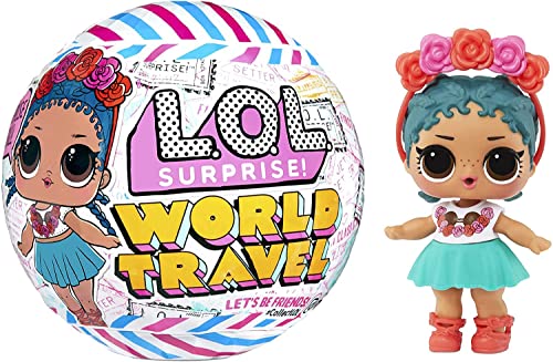 L.O.L. Surprise! World Travel™ Dolls with 8 Surprises Including Doll, Fashions, and Travel Themed Accessories - Great Gift for Girls Age 4+