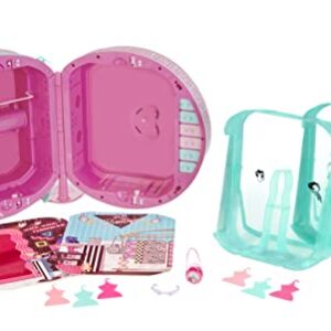 L.O.L. Surprise! OMG World Travel Fashion Closet On-The-Go with Rolling Storage fits 4 Dolls and Accessories, Great Gift for Kids Ages 4+