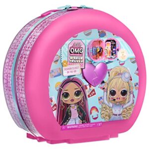 L.O.L. Surprise! OMG World Travel Fashion Closet On-The-Go with Rolling Storage fits 4 Dolls and Accessories, Great Gift for Kids Ages 4+