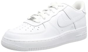 nike boy's air force 1 le (big kid) white/white 6.5 big kid m